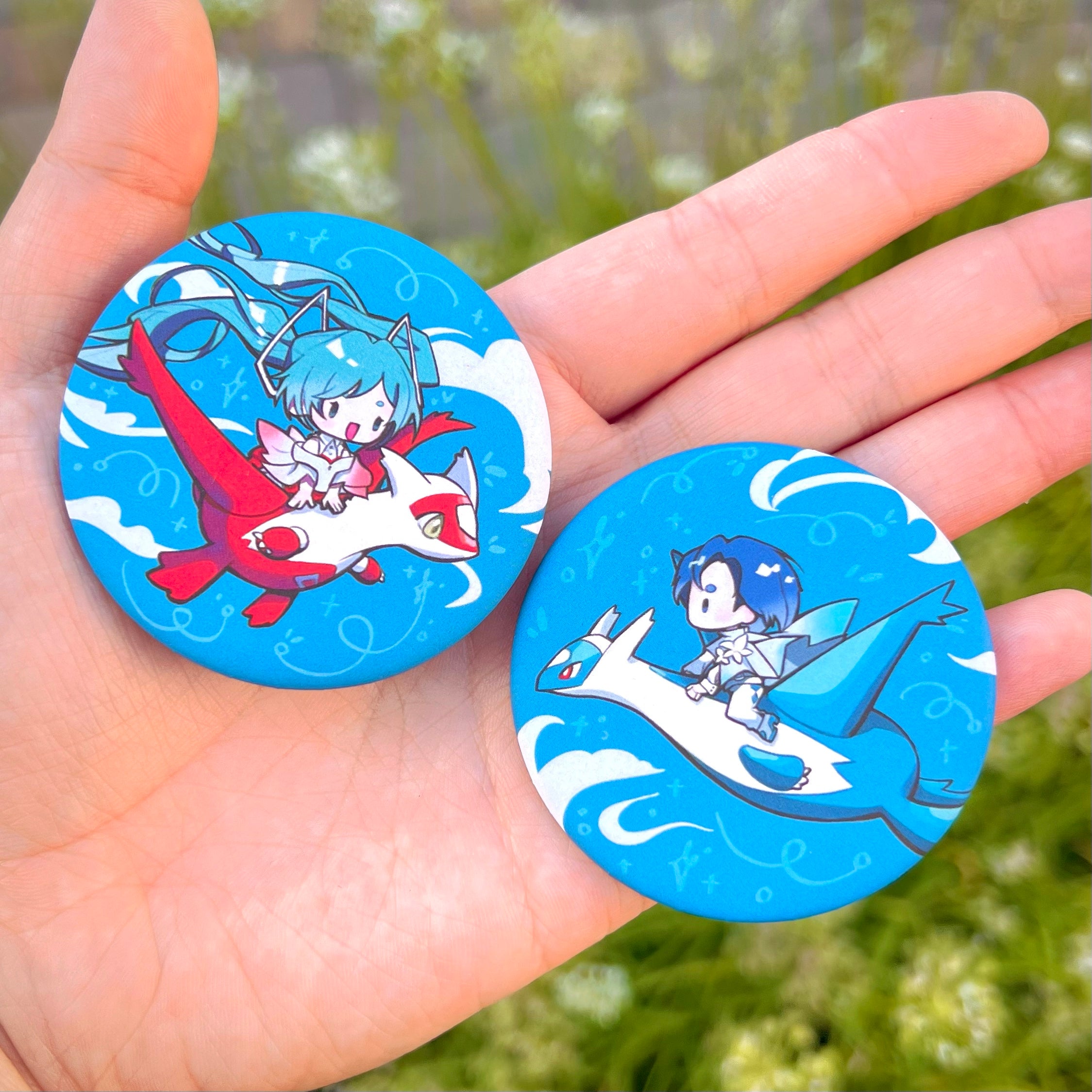 Pokemon x Miku Buttons – MangoBun.Art